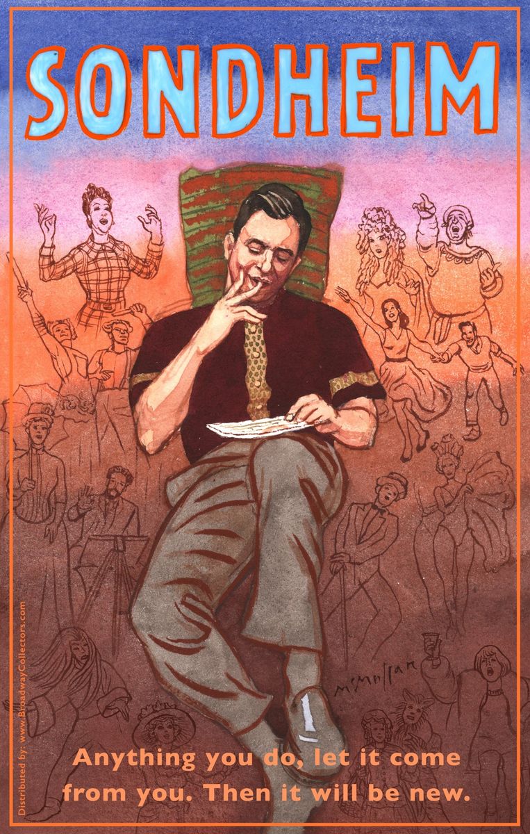 James McMullan’s Tribute Poster for Stephen Sondheim (14" x 22")