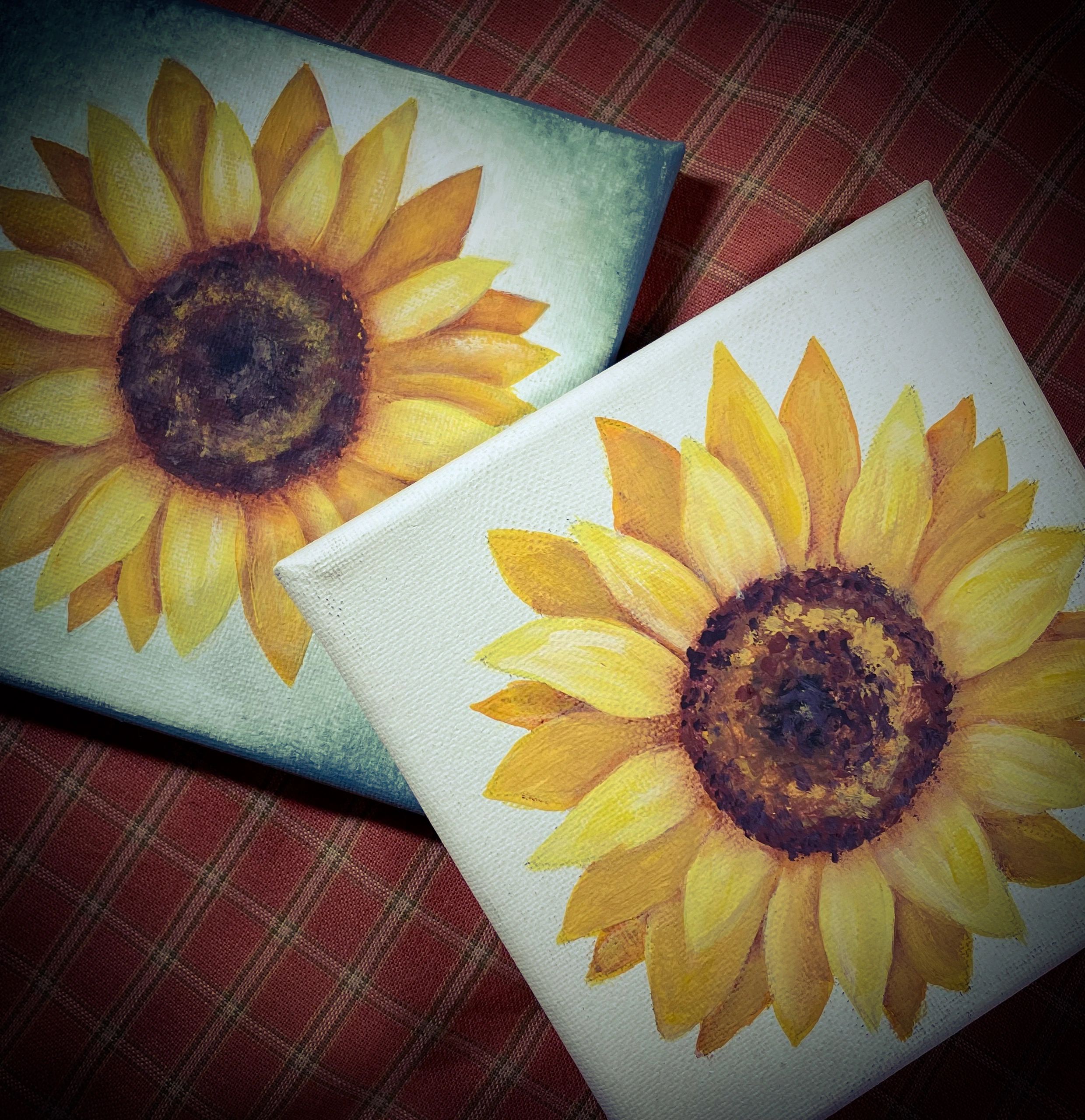 Sunflower Canvas Painting Class