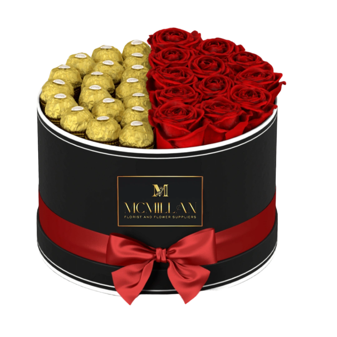 GRAND FERRERO ROCHER - ROYAL RED - HAT BOX