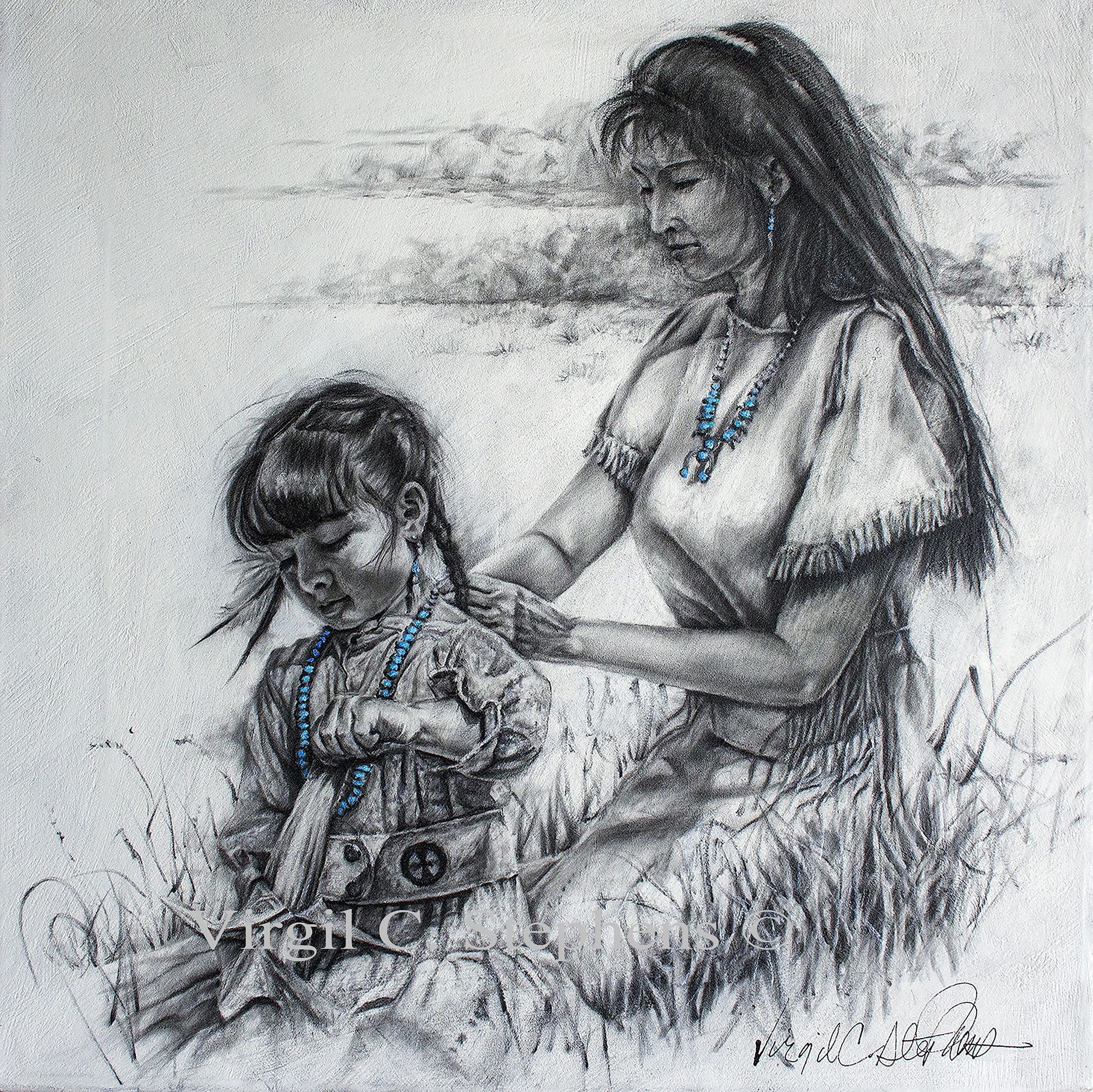 Little Native American Indian Girl
