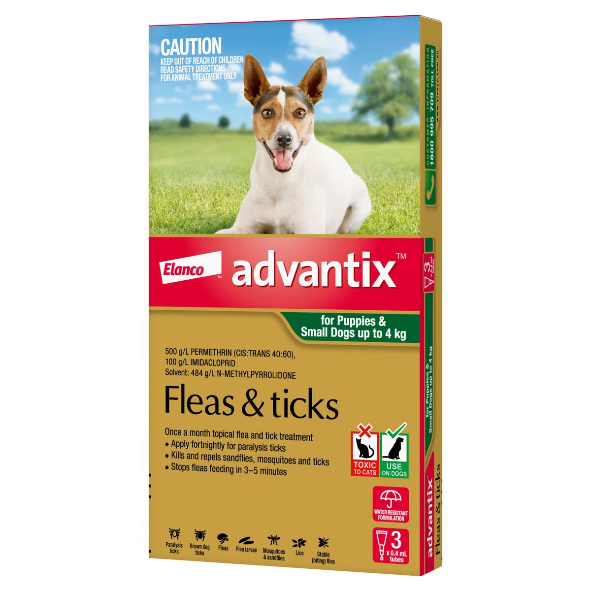 ADVANTIX Dog Flea and Tick, Biting Insects Spot-on Treatment - Choice ...