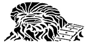 chewbacca stencil