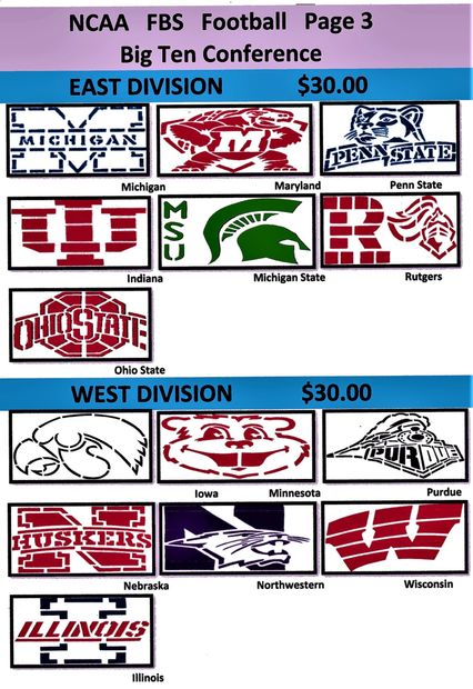 COLLEGE STENCILS | Veteran Stenciling Services