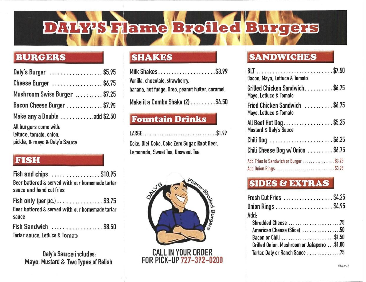 Daly's Flame Broiled Burgers