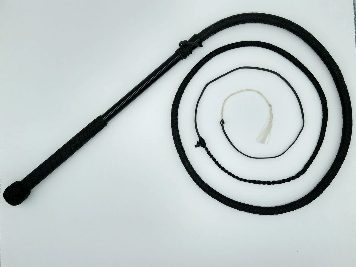 Classic, Solid Black Hybrid Stock Whip