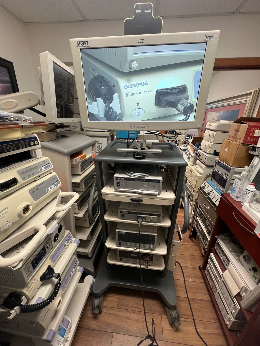 Karl Storz Image 1 HD 22201020 Laparoscopy Tower Set w/Wi-Fi Slave Monitor