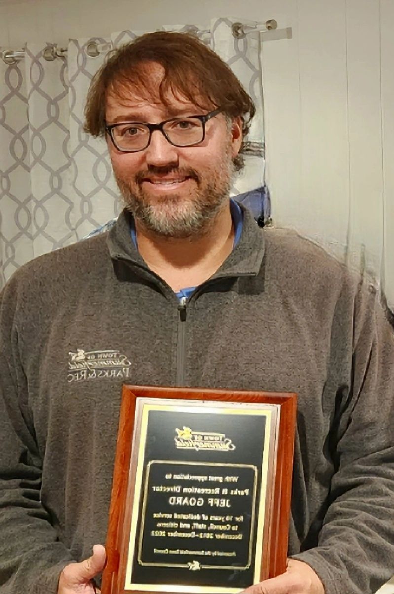 Summerfield Parks & Rec Director Jeff Goard - Recognized