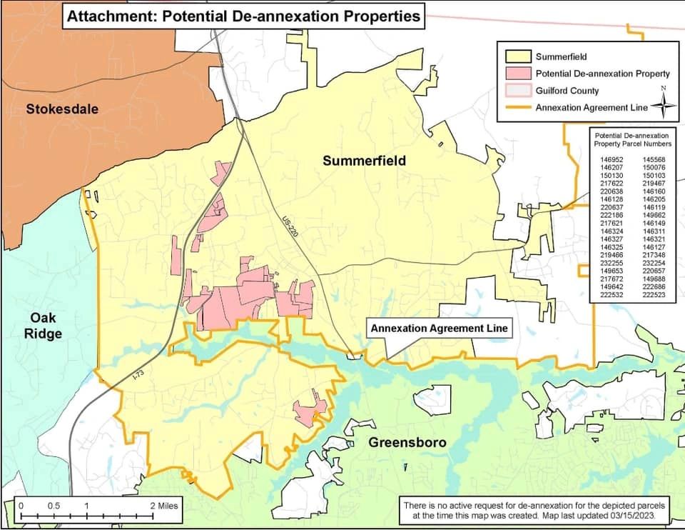 Summerfield De-annexation Bill Was Scheduled 6/13/24 - But...
