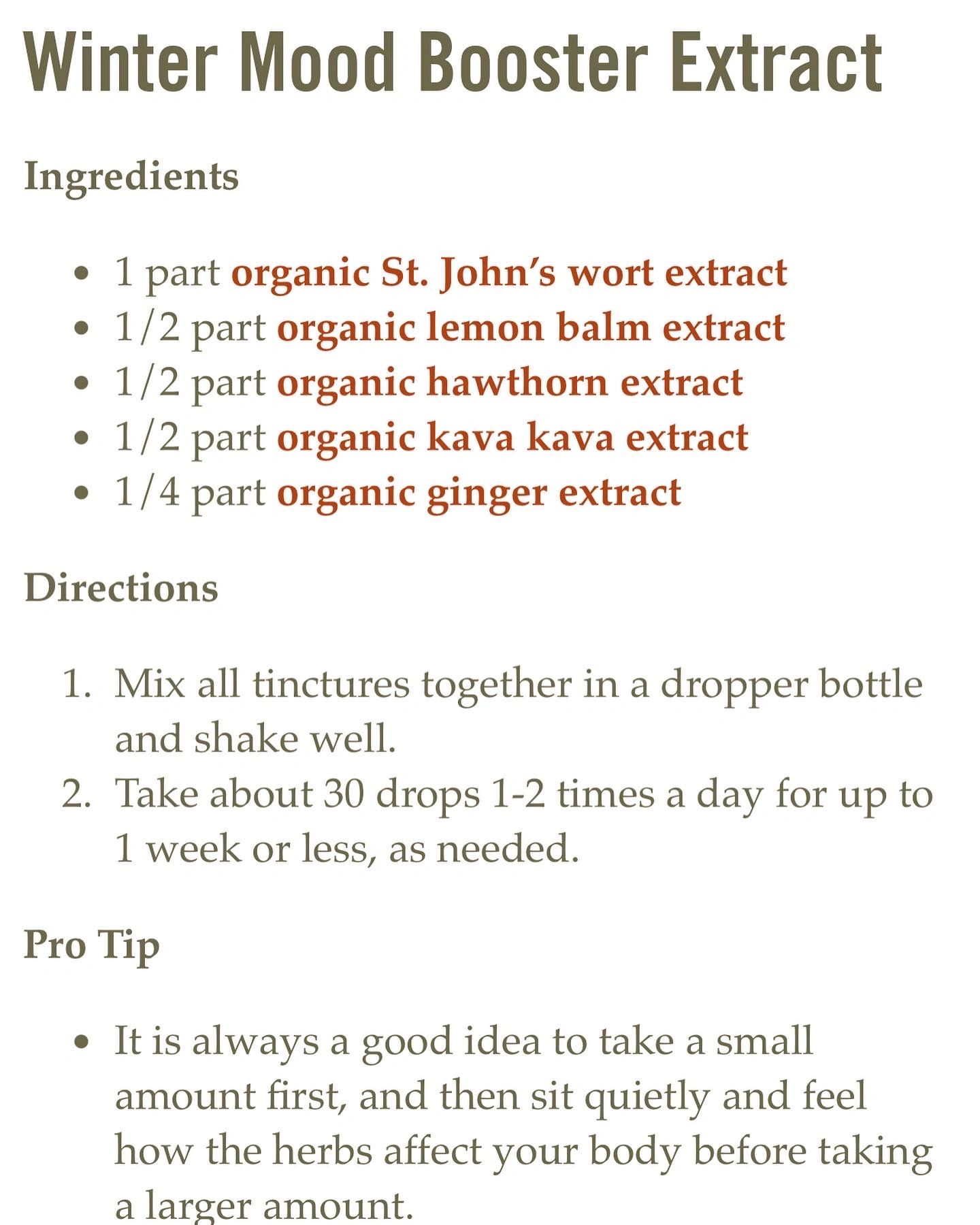 Mountain Rose Herbs “Mood Booster”