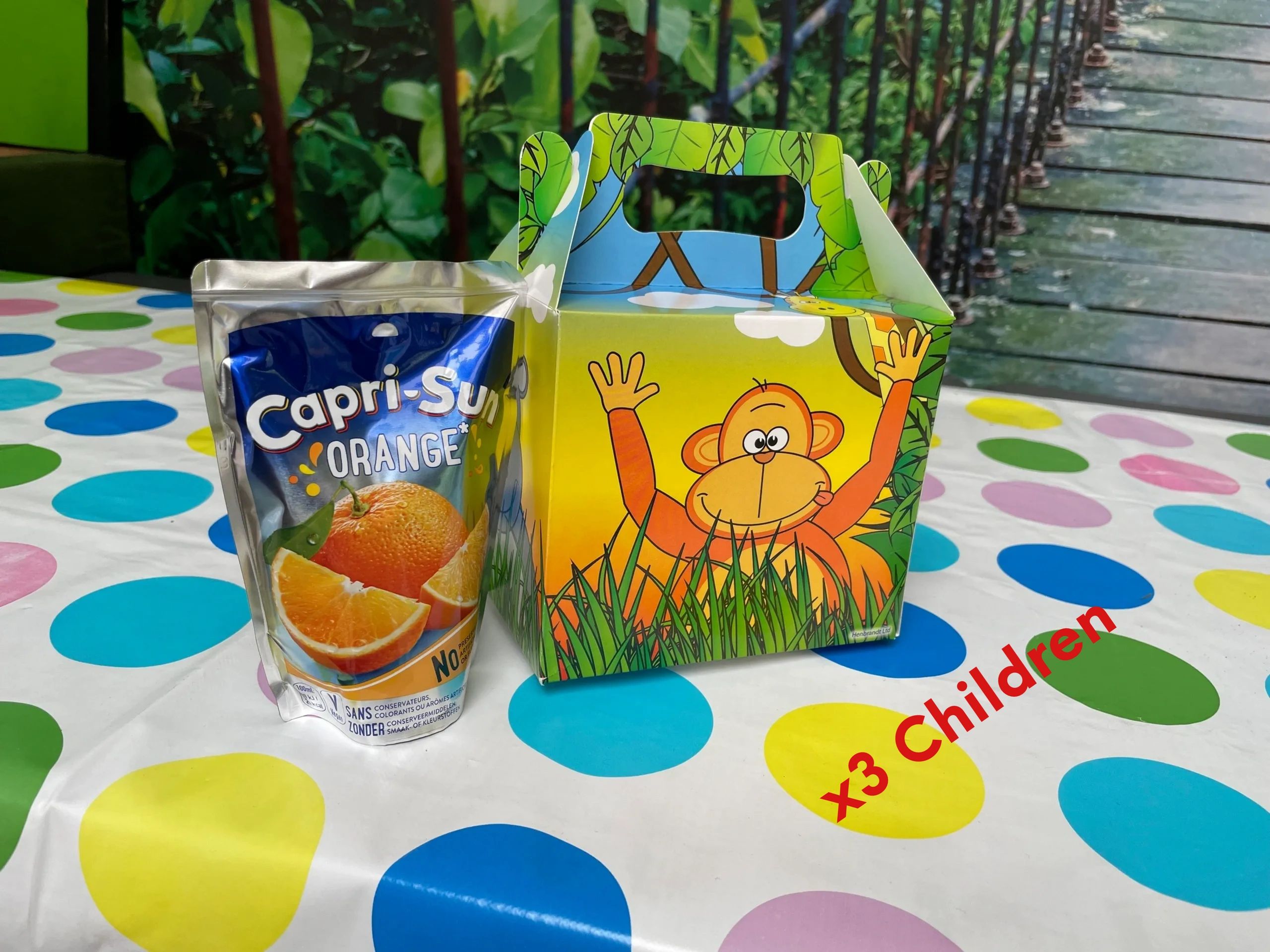 Play Session & Eat Session For 3 Children