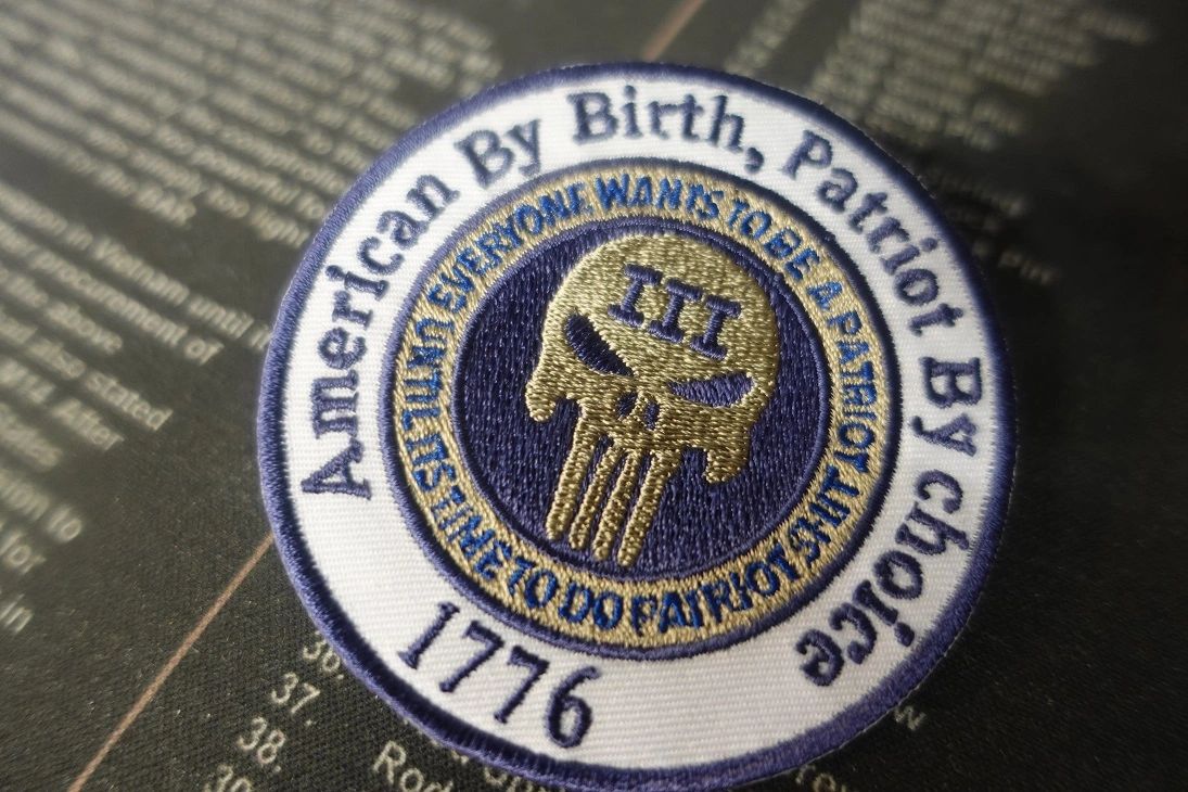 American By Birth Patriot By Choice 1776 Morale Patch