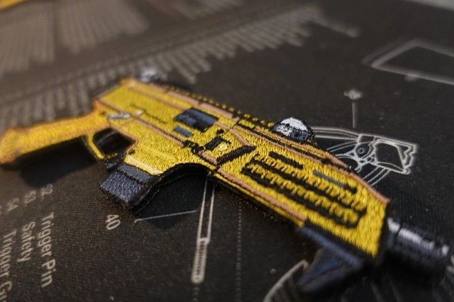 GOLD CZ SCORPION PISTOL Morale Patch