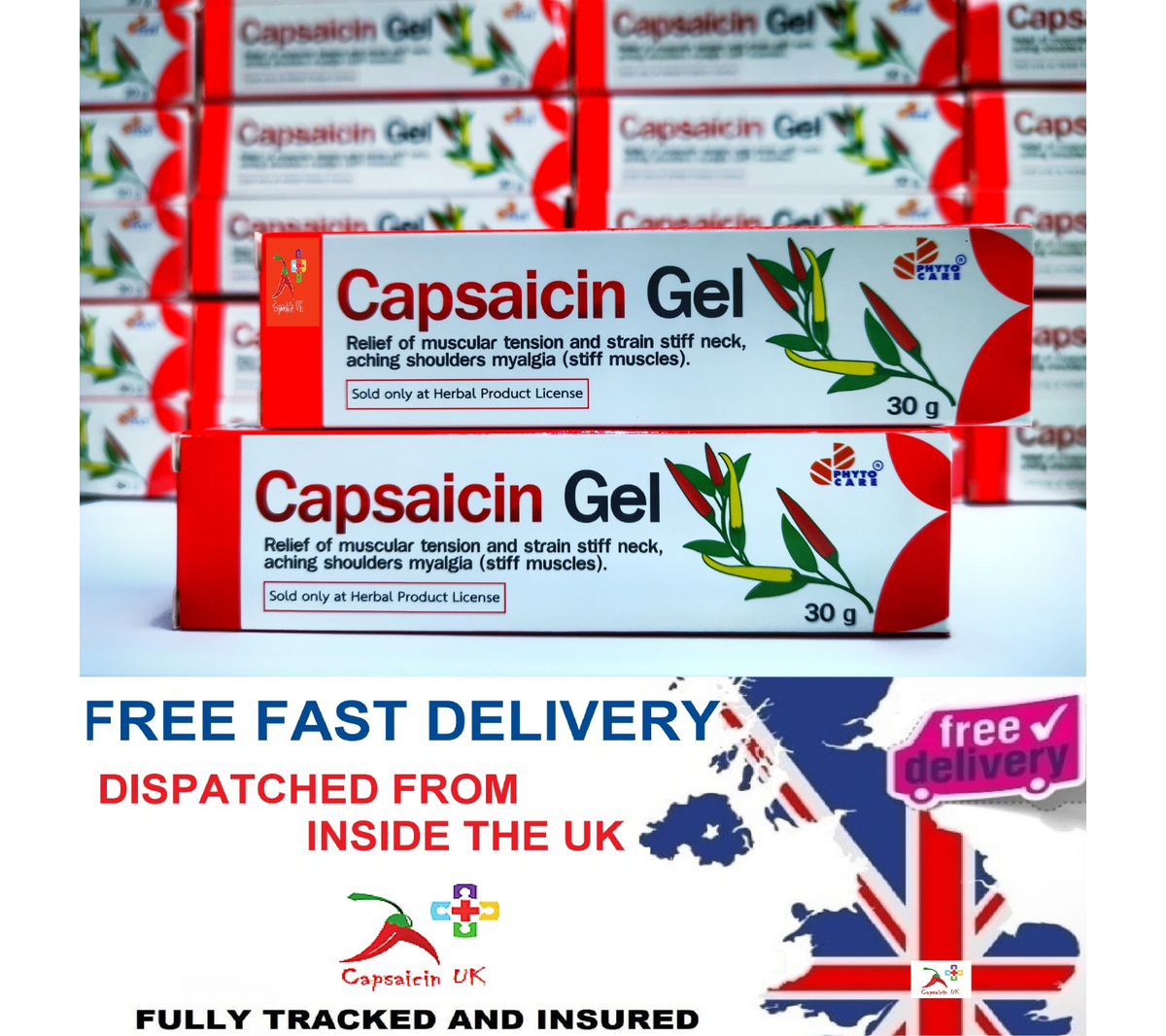 Capsaicin Gel 2 Pack