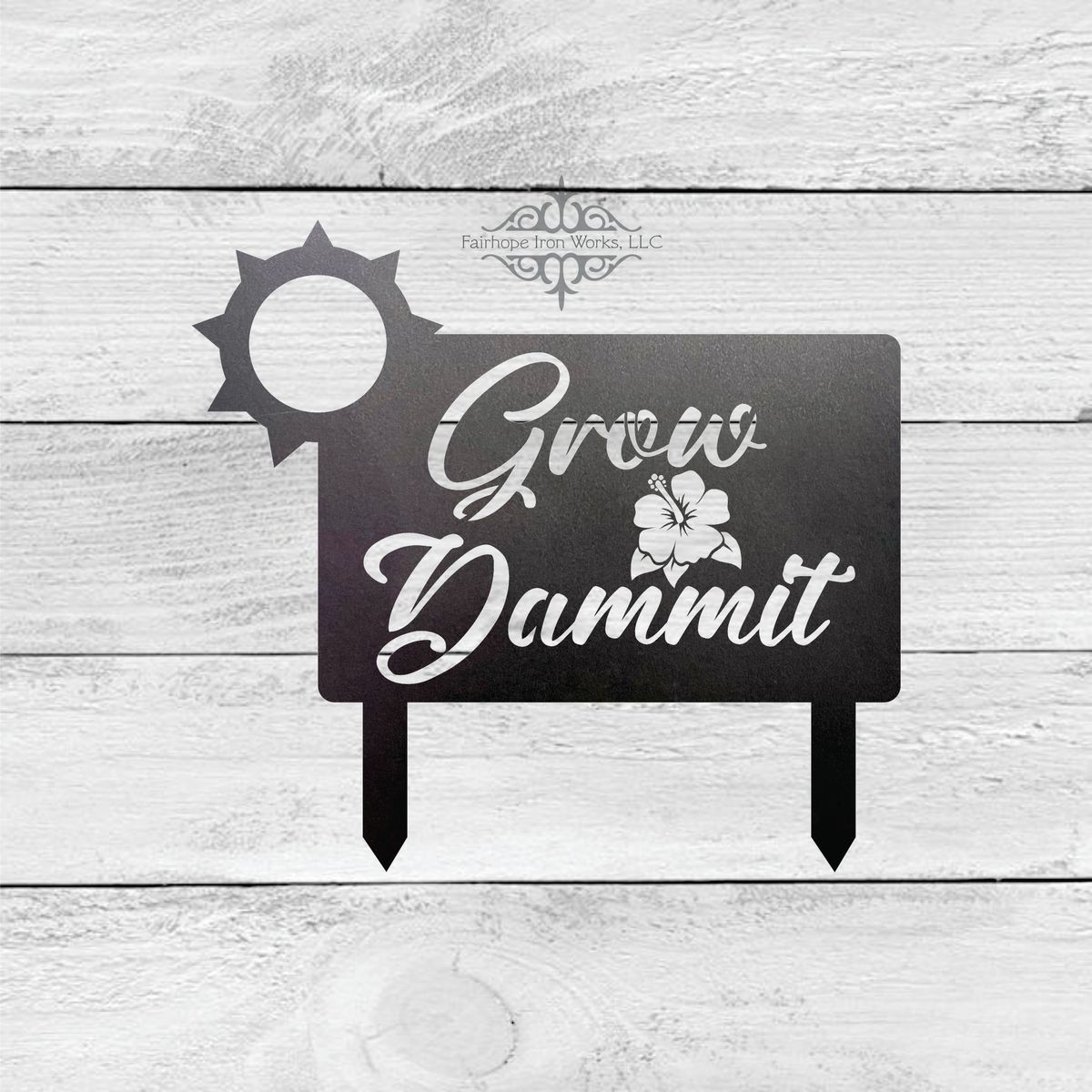 Grow Dammit Garden Sign
