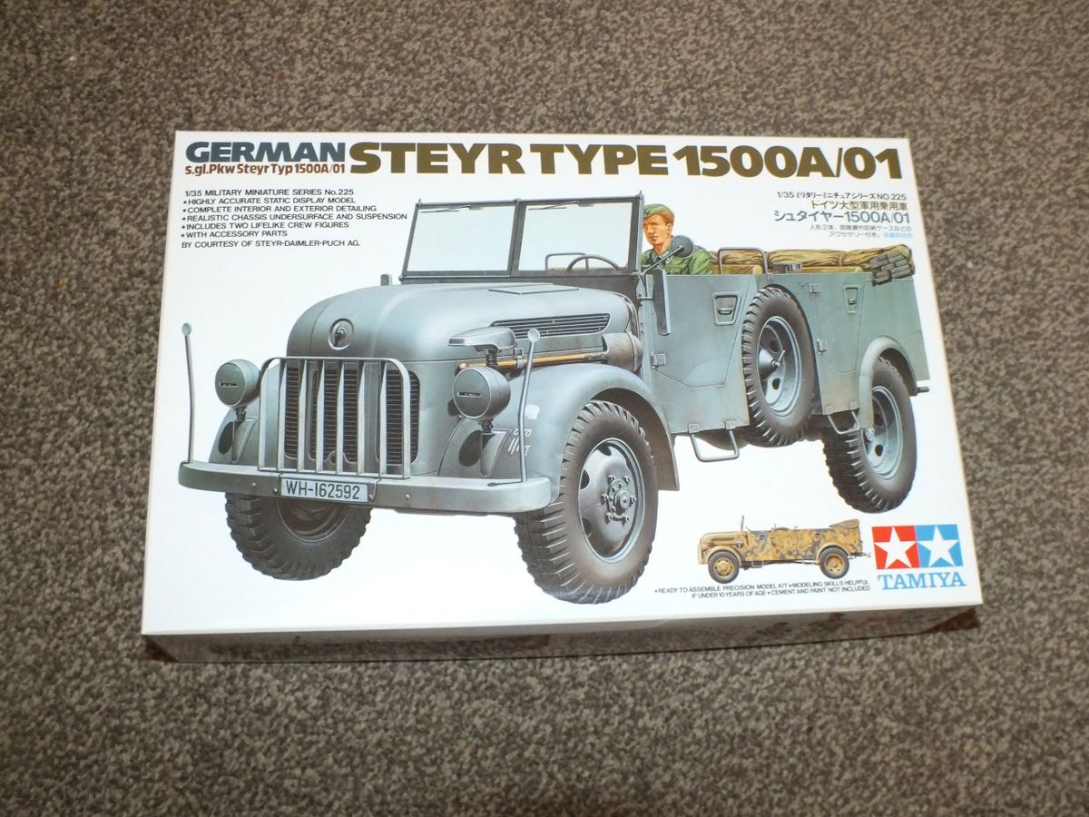 TAMIYA 35225 German Steyr Type 1500A/01 1:35 Military Model Kit