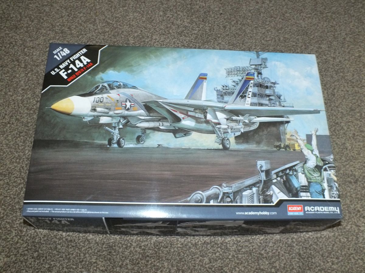 Academy 12253 Grumman F-14A Tomcat U.S. Navy Fighter Interceptor 1/48 ...