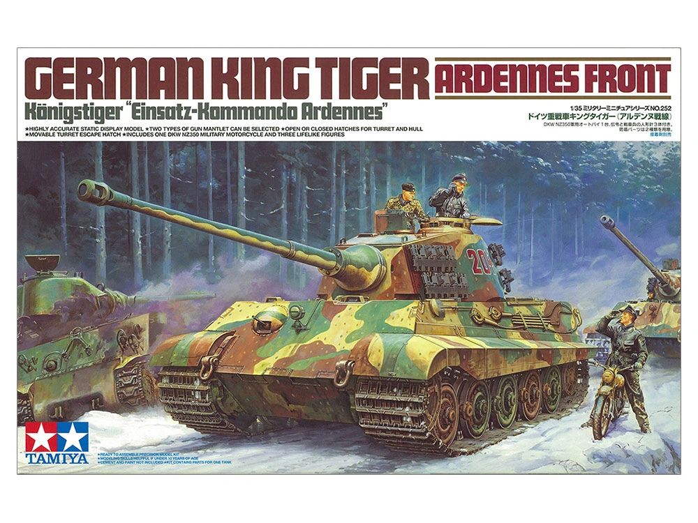 Tamiya 35252 German King Tiger Ardennes Front 1/35 Scale