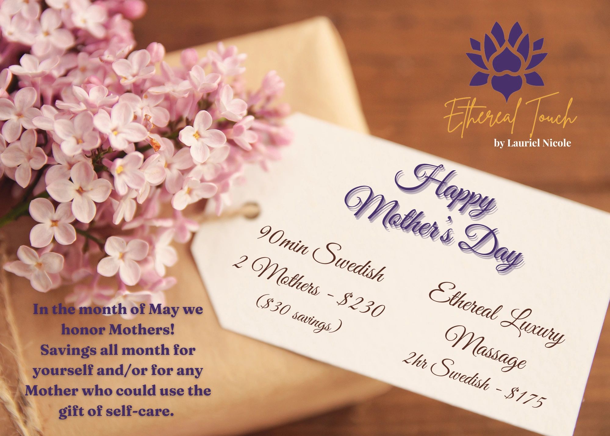 Massage Therapy Services | Ethereal Touch by Lauriel Nicole