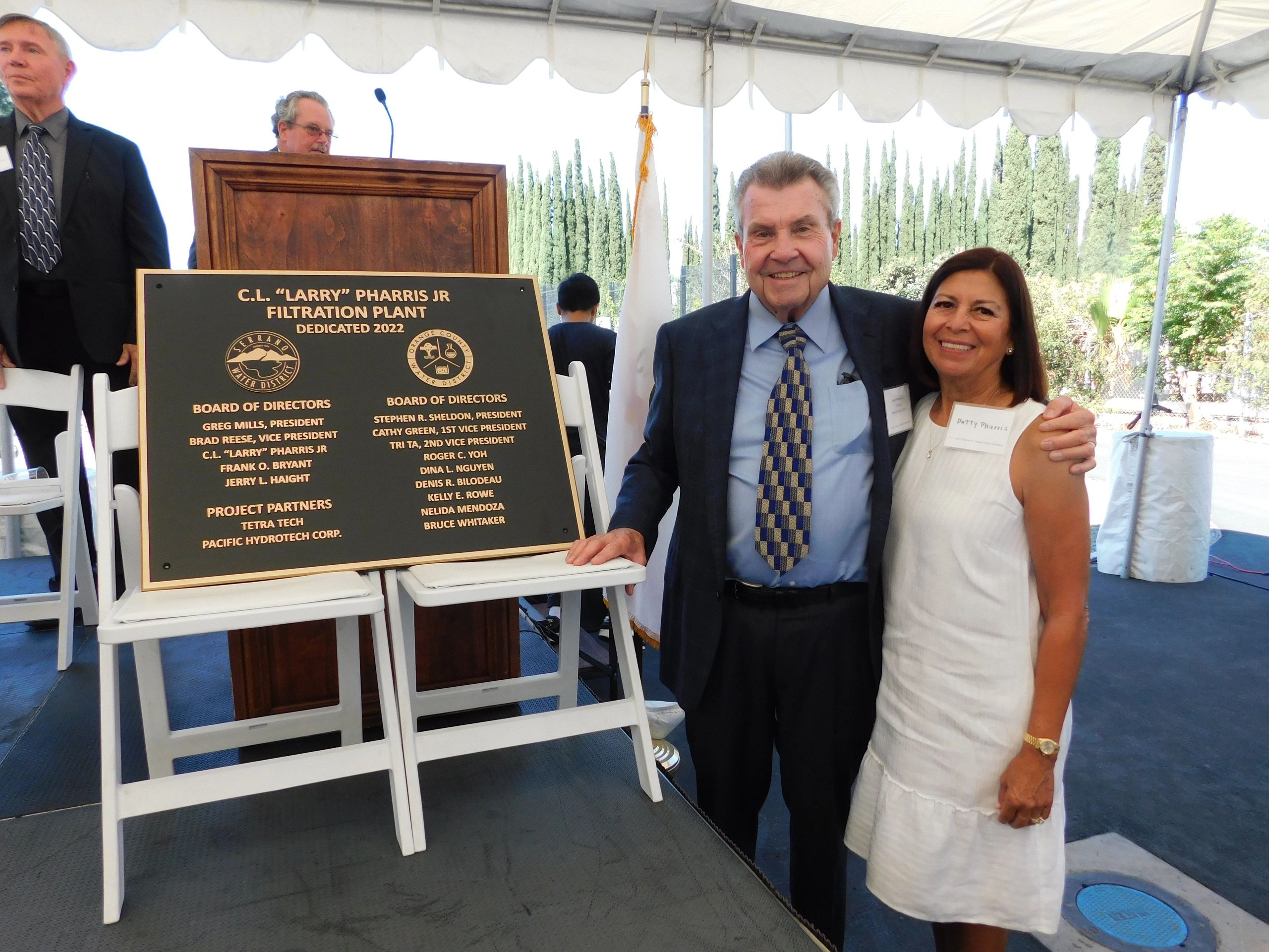 Villa Park water plant dedicated to Larry Pharris Jr.