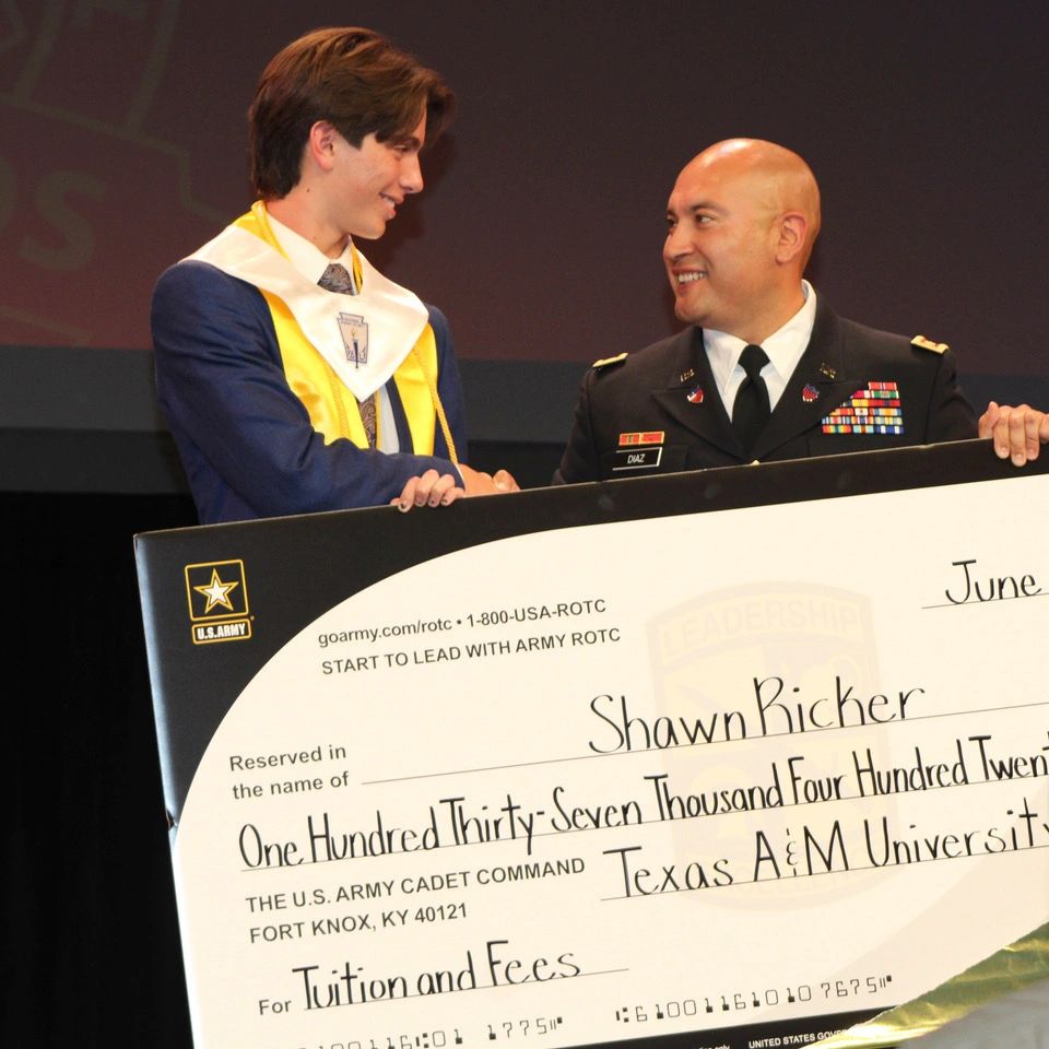 U.S. Army ROTC scholarship: Shawn Ricker