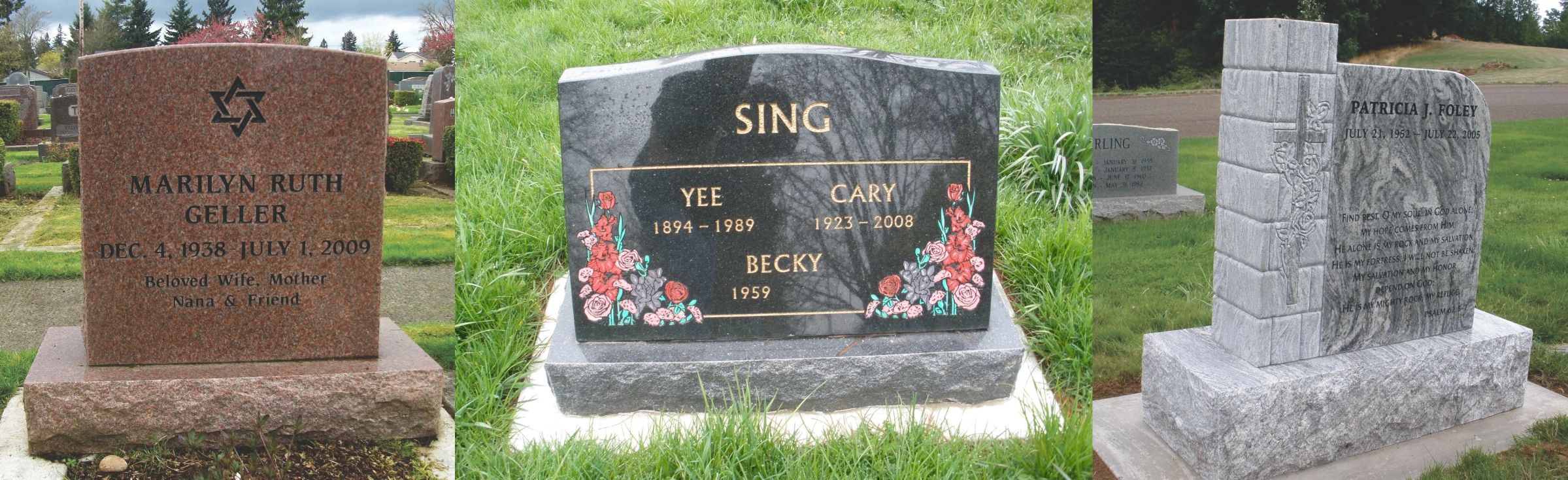 Granite Colors - Affordable Family Memorials