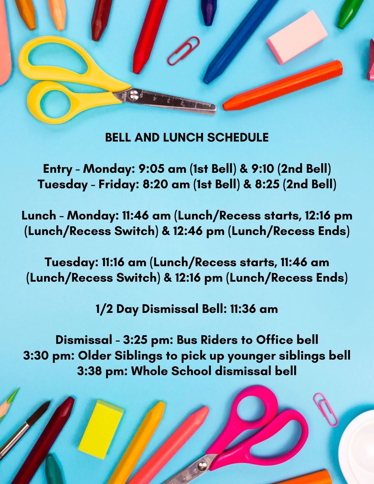 Schedules and Calendars