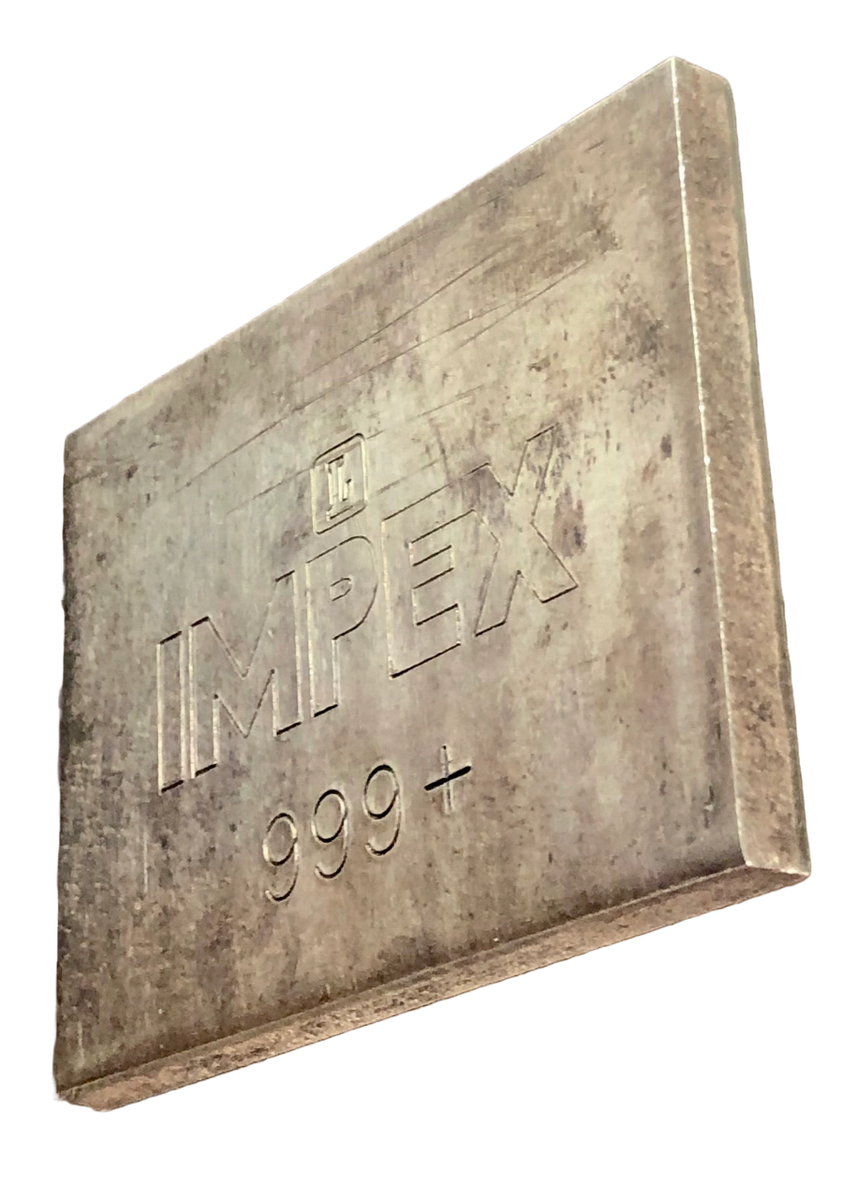 Impex 999 Silver Bar 10.134 Troy Oz 999 Silver IMPEX Metals Corporation ...