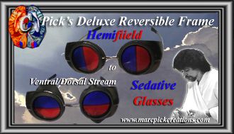 Pick's Duo Deluxe Reversible Frame Hemifield Sedative Glasses