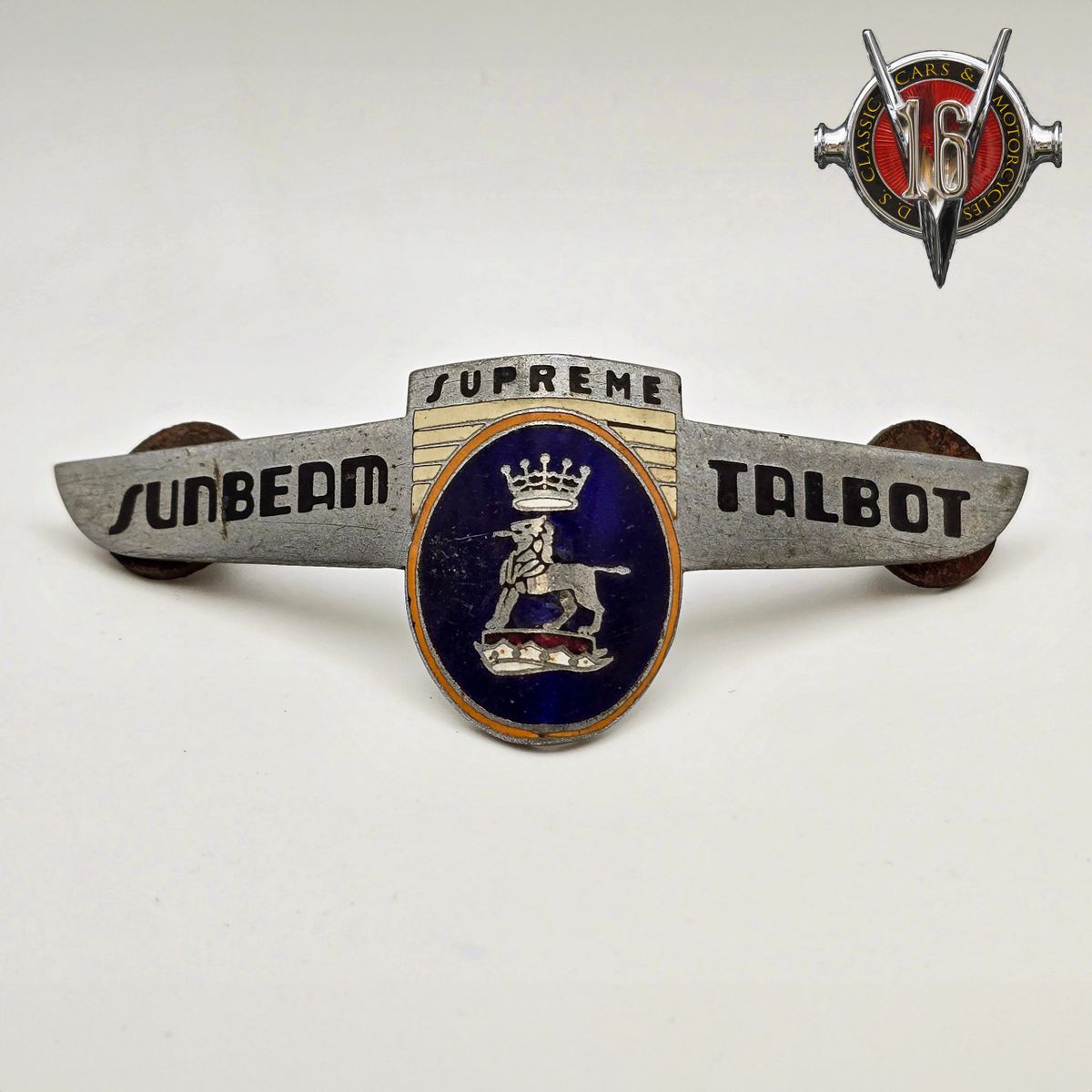 Vintage 1953-1955 Talbot Sunbeam Radiator Badge Emblem