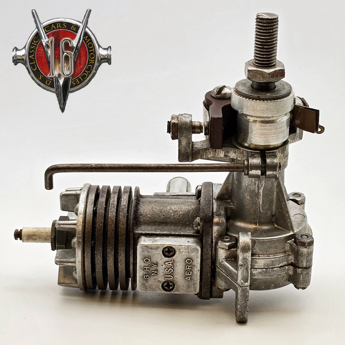 1936 G. H. Q. Aero Vintage Model Airplane Engine