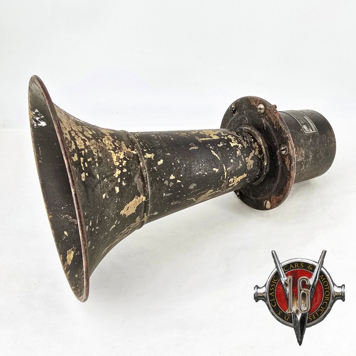 Klaxon Co. 12 Volt Antique Brass Horn in Original Condition for Early ...