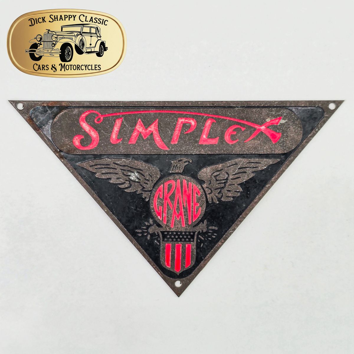 1915-1918 Crane Simplex Radiator Badge Emblem