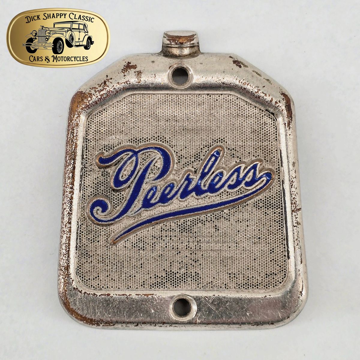 Rare 1917-1922 Peerless Cloisonne Radiator Badge Emblem