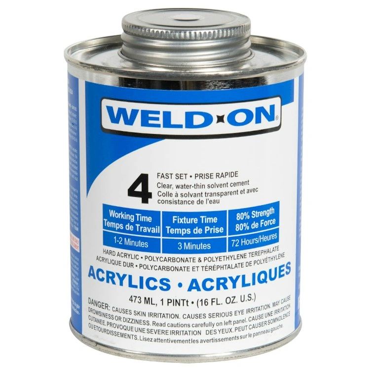 Weld-On #4 - Fast Set Solvent Cement For Acrylics