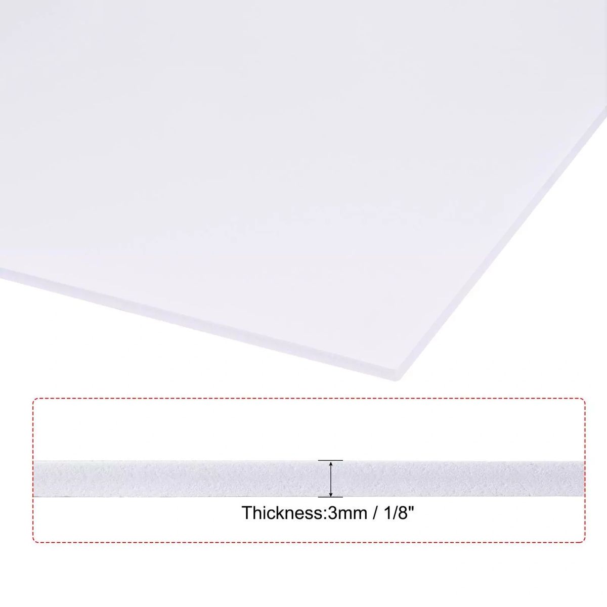 PVC Foam Board (Color: White, Thickness: 3mm, and Size (Contact us for ...