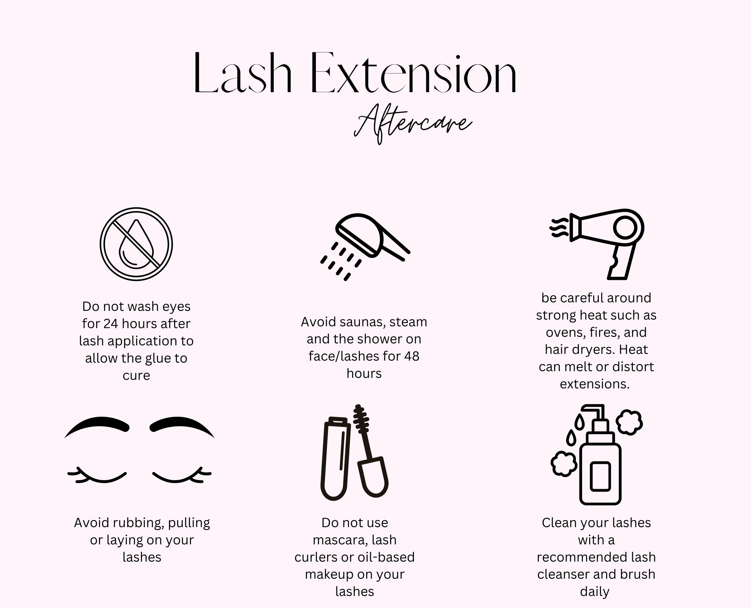 Lash Extension Aftercare Kit at Rory Barbour blog