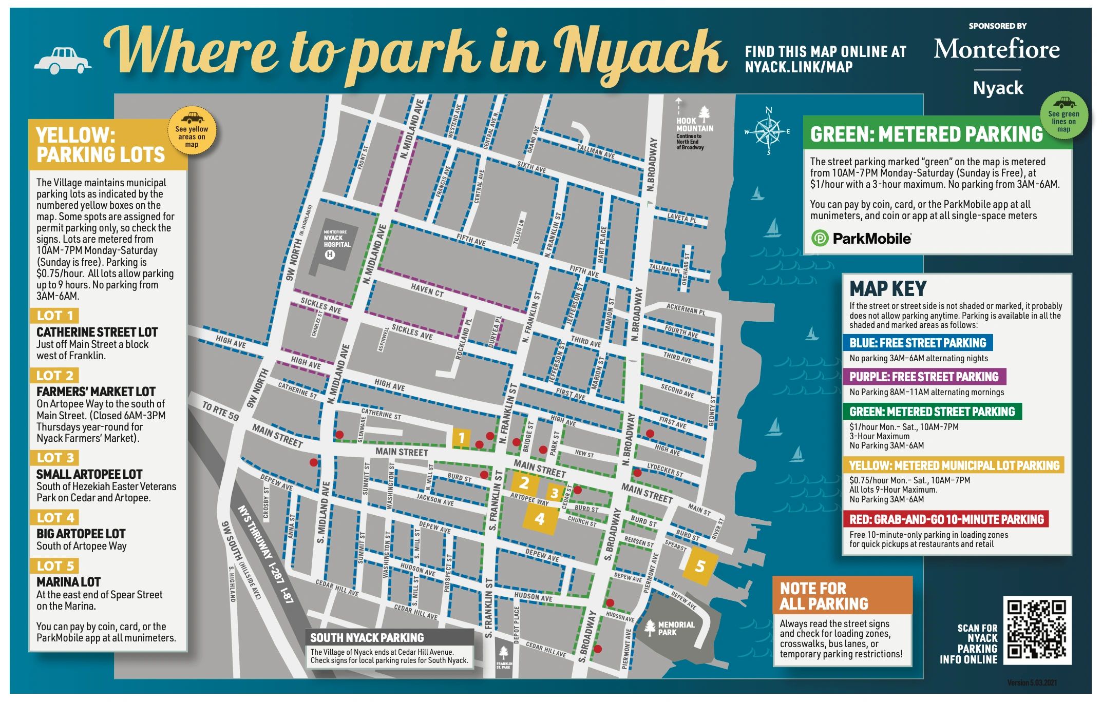 Announcing the New "Where to Park in Nyack" Parking Map!