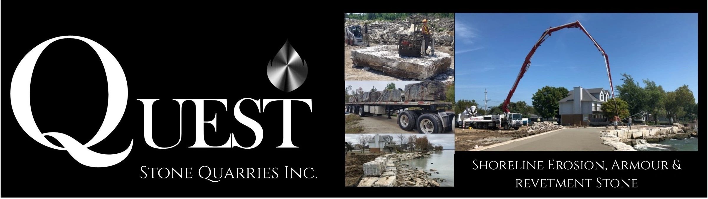 queststone.ca - Erosion Control Stone, Revetment Stone, Armour Stone