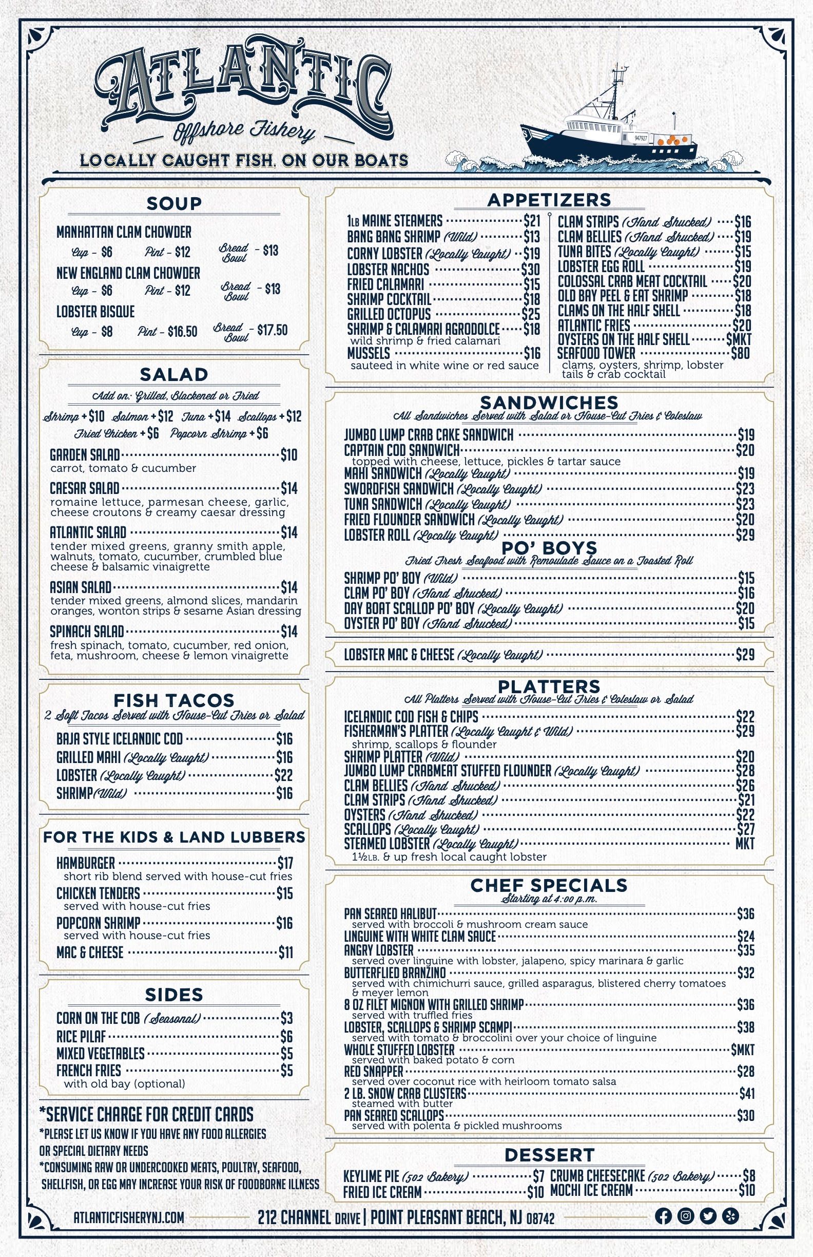 Seafood Menu LINK