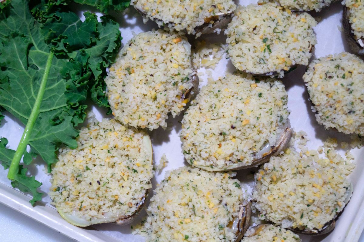 Clams (stuffed, oreganata OR casino)