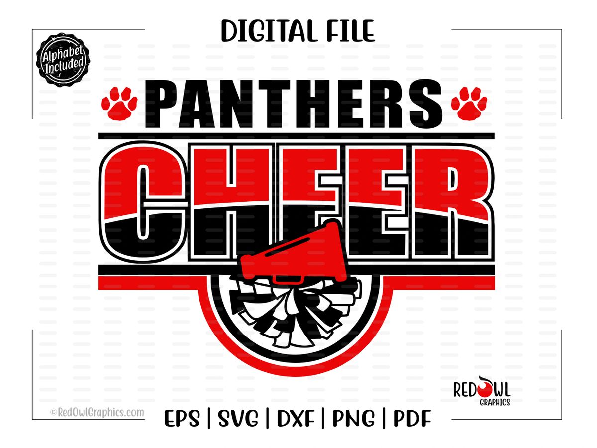 Panther Cheerleading svg, Panthers, Cheer, Cheerleading, svg, dxf, eps ...