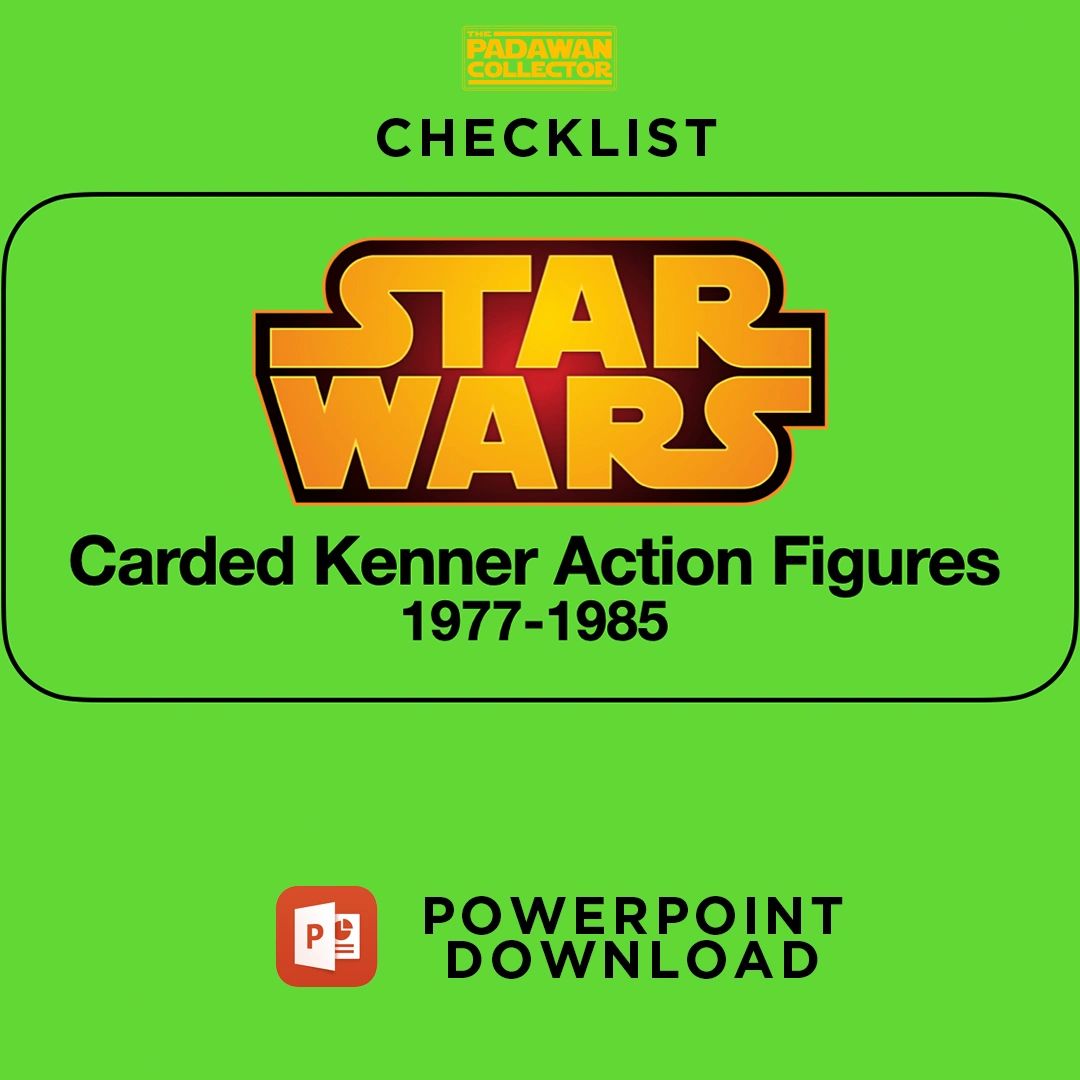 Carded Star Wars Action Figure Checklist 1977-1985 - For Microsoft ...