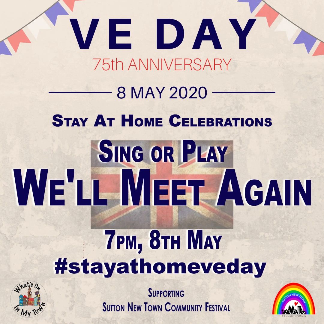 Join us to Sing "We'll meet again" at 7 pm on VE Day 75.