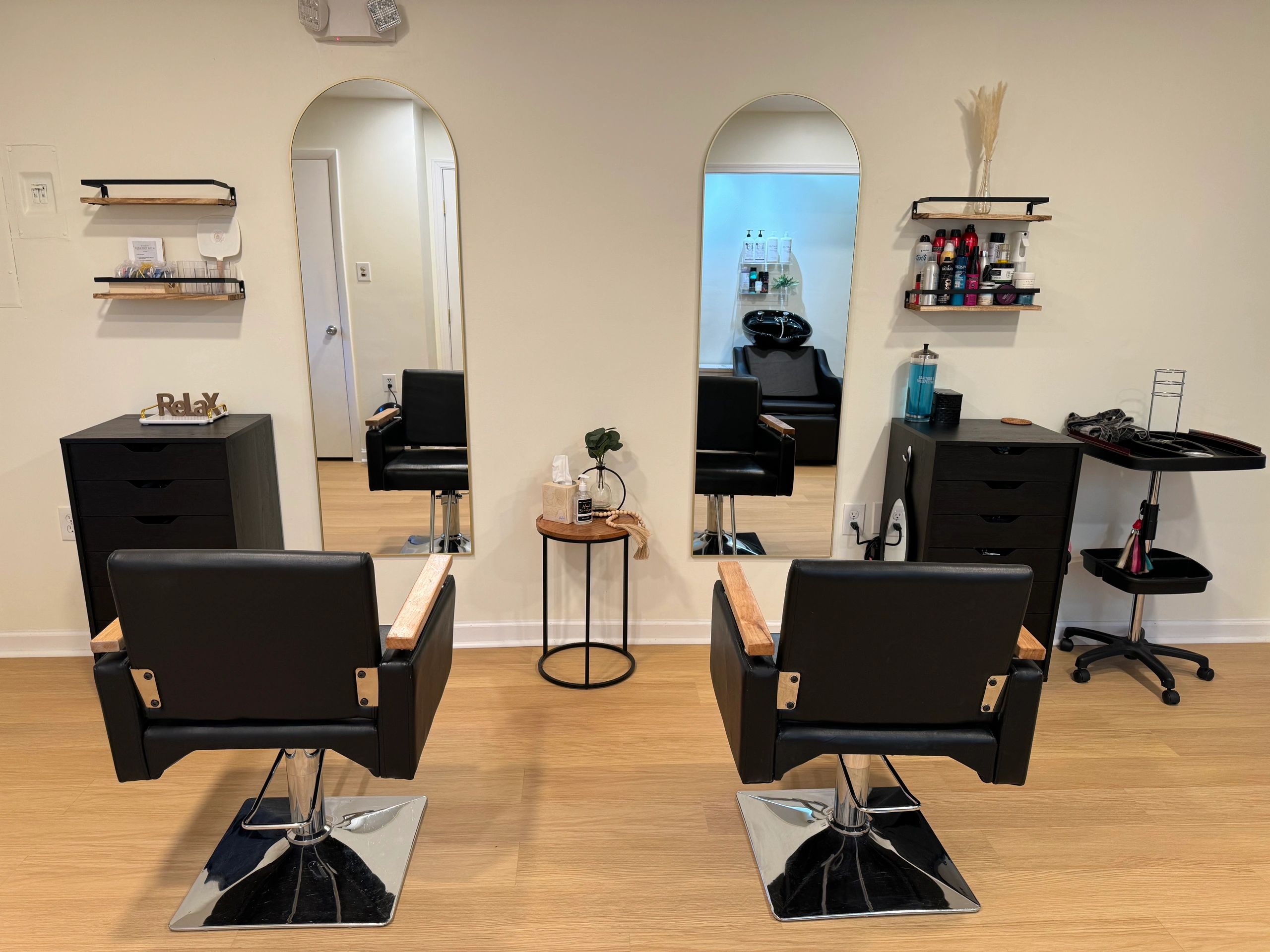 Book your hair and makeup appointments at our private salon