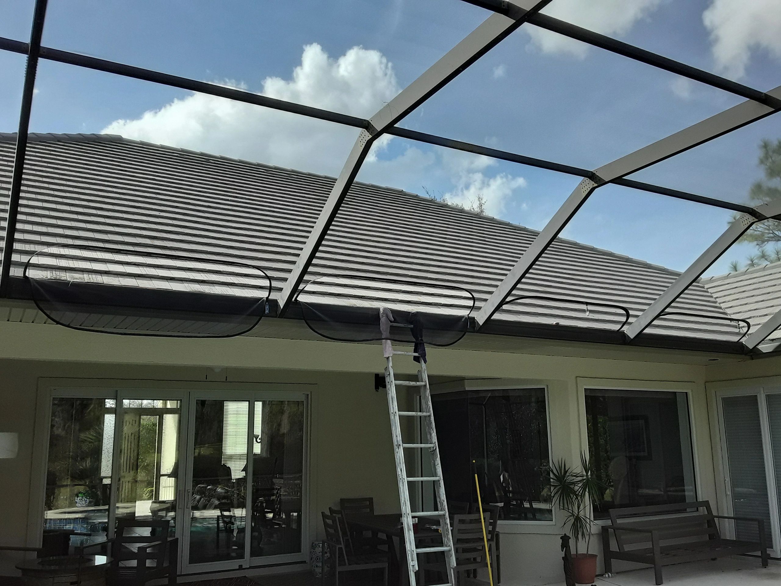 Access Screens LLC - Pool Screen Gutters, Piles of Leaves on My Gutters ...