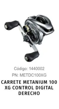 Carrete Metanium 100 XG Control Digital Derecho