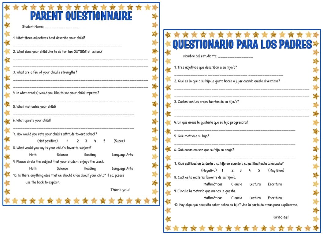 Parent/Guardian Questionnaire