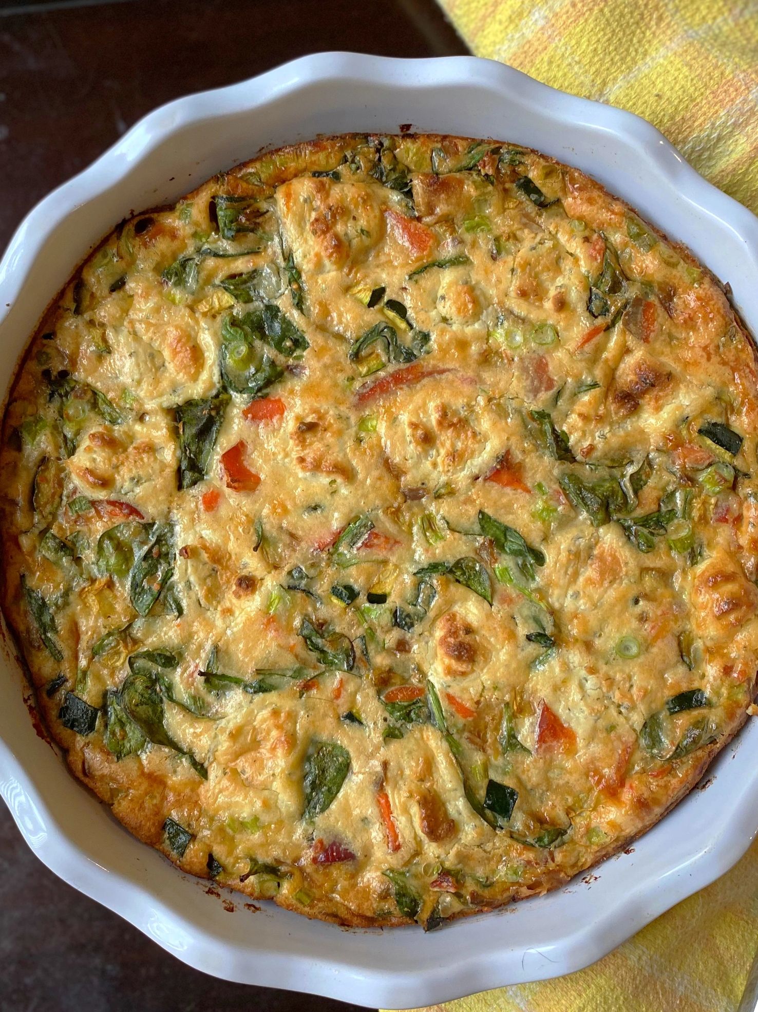 Smoked Salmon Crustless Quiche