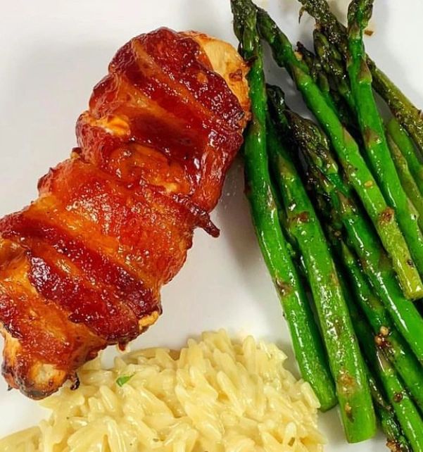 Bacon Wrapped Jalapeño Popper Chicken