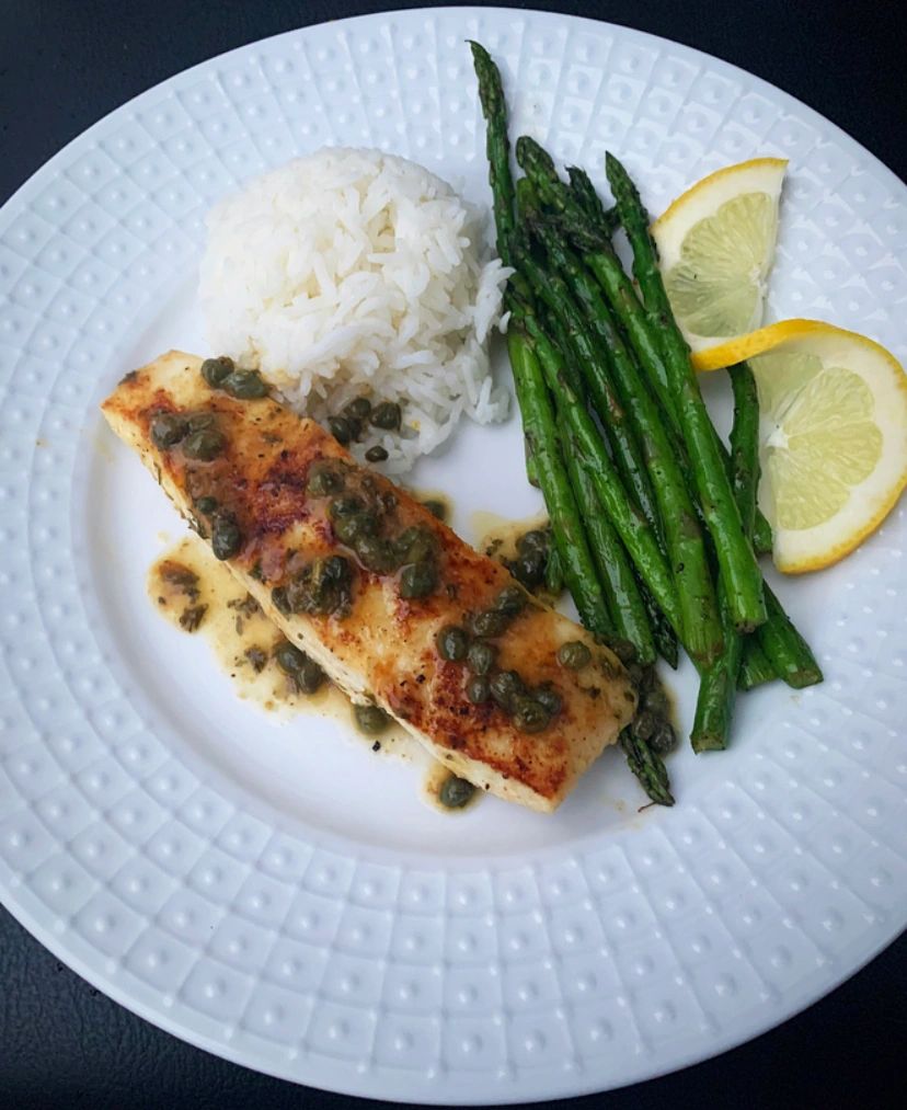 Lemon Caper Halibut
